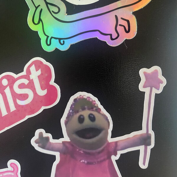 Who's That Wonderful Girl, Puppet Sticker, Nanalan Mona, Nanalan, Tiktok Trend, Trending, Water ...