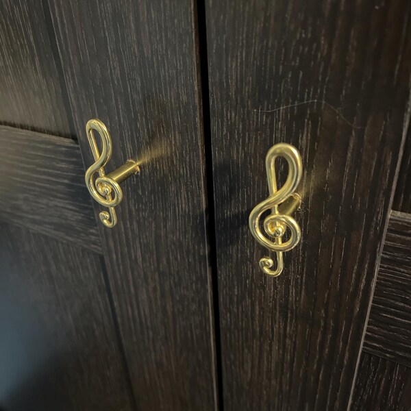 Black Gold Solid Brass Flower Drawer Pull Modern Style Decorative ...