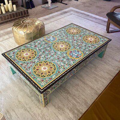 Moroccan Handmade Wood Table, Berber Design Table, Custom Dining Table ...