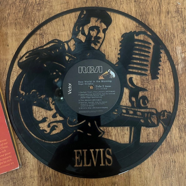 Elvis Presley - Laser Cut Vinyl Record Art - Wall Art - Room Décor ...