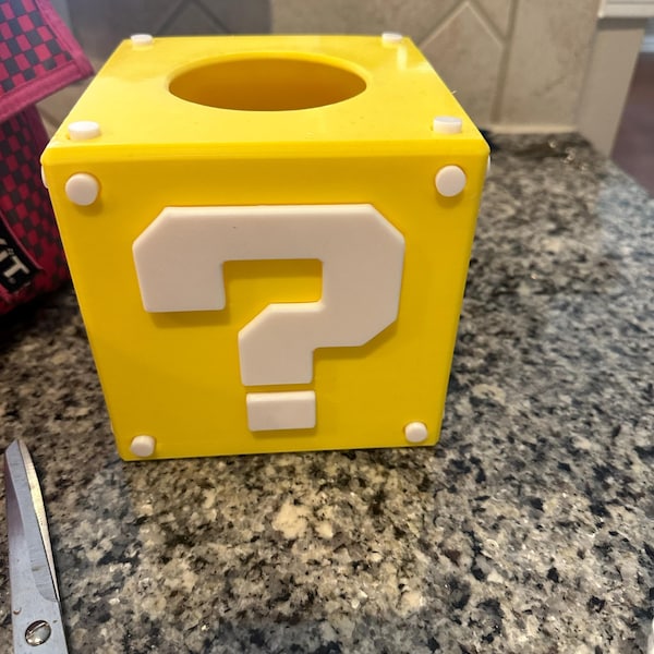 Gaming Themed Vintage Mario Tissue Box Cover for Office, Living Room ...