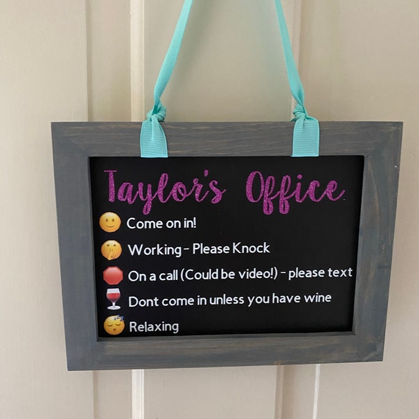 Moms Office Door Sign,sign for Home Office,do Not Disturb Sign,on a ...