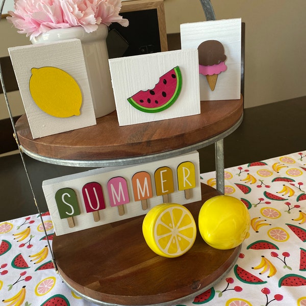 Summer Wood Signs, Watermelon Signs, Lemon Signs, Ice Cream Decor ...