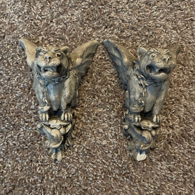 Gargoyle Wall Hangings Set of Two 2 Small Hanging Gargoyles - Etsy