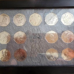50p Coin Display Frame for Beatrix Potter Collection for Your Full Set ...