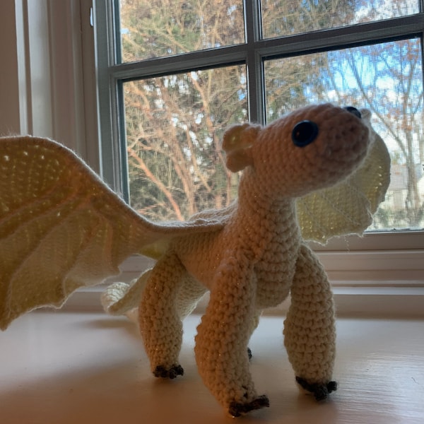 Lightfury How to Train Your Dragon PDF US Crochet Pattern (english) - Etsy