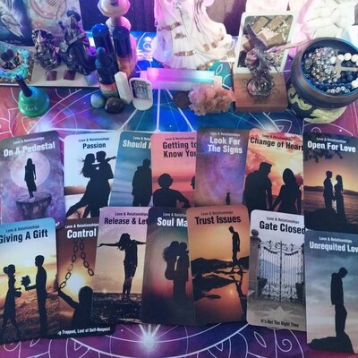 Past Life Oracle Deck Set With Travel Bag - Etsy