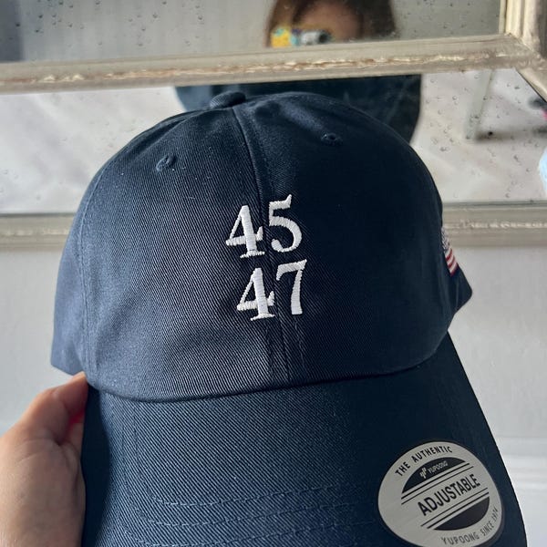 47 Hat Charlie Kirk Gold Embroidery USA Flag Hat 45 47 Trump Baseball ...