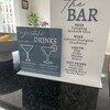 Signature Drinks Bar Sign With Icons Pictured Signature Drinks Bar Sign ...