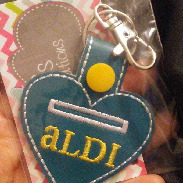 Aldi Keychain - Aldi Key Chain - Quarter Keeper - Aldi Quarter Keeper ...