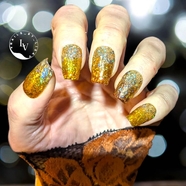 Celestial Blaze Showstopper - Copper, Gold, Bronze & Pink Metallic-look ...