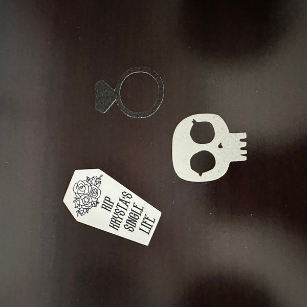 40 Pieces Till Death Do Us Part Confetti| Gothic Engagement| Gothic ...