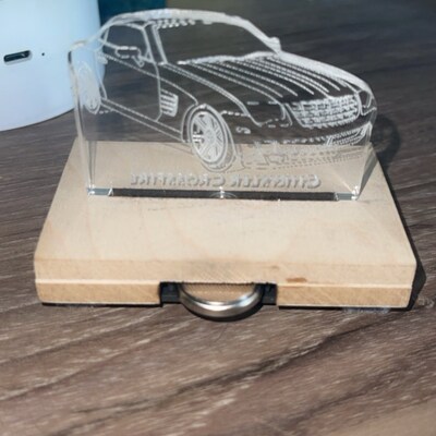 1961 Chevy Chevrolet Corvette Laser Engraved Natural Maple Hardwood ...