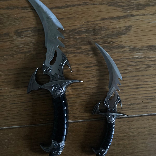 Personalized TWIN DAGGER SET & Sheath Fantasy Swords Daggers Groomsmen ...