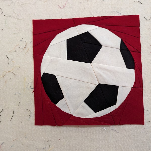 Football, Soccer Ball, Foundation Paper Piecing Pattern (FPP), Quilt ...