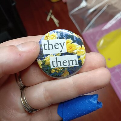 Pronoun Pins: CUSTOM ORDER quantity-based Discount Free US Shipping on ...