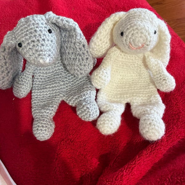 Crochet Bunny Snuggler Pattern Amigurumi Rabbit Plushie Cuye Cuddle ...