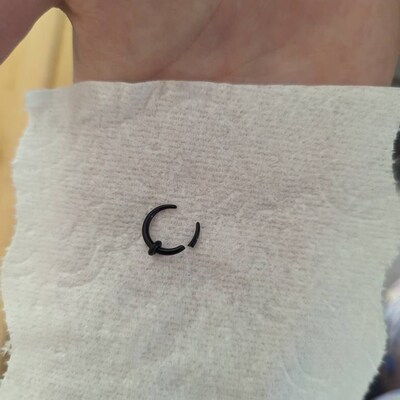 Septum Stretching Kit Black Acrylic Pincher Kit Septum & Ear Gauging ...