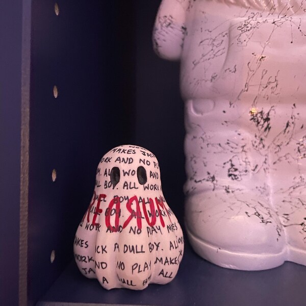 Serpent Ghost! Snake Love. Handmade Ghost Figure With Black and Gold ...