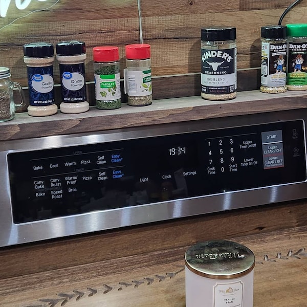 Stove Top Spice Rack-tray-kitchen Shelf-organizer-storage-space Saver ...