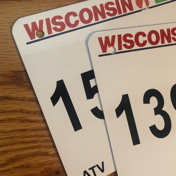 Wisconsin ATV / UTV State Engraved License Plates - Ships Today! - 2025 ...
