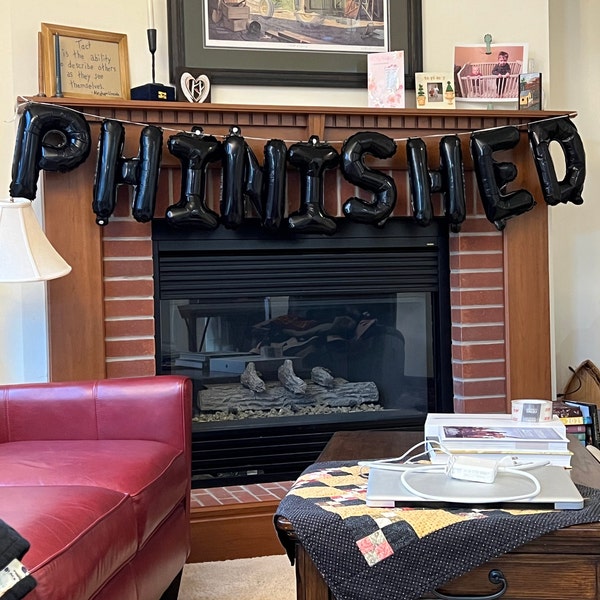 PHD Graduation Banner Doctorate Graduation Sign | PHD Degree Grad Party ...