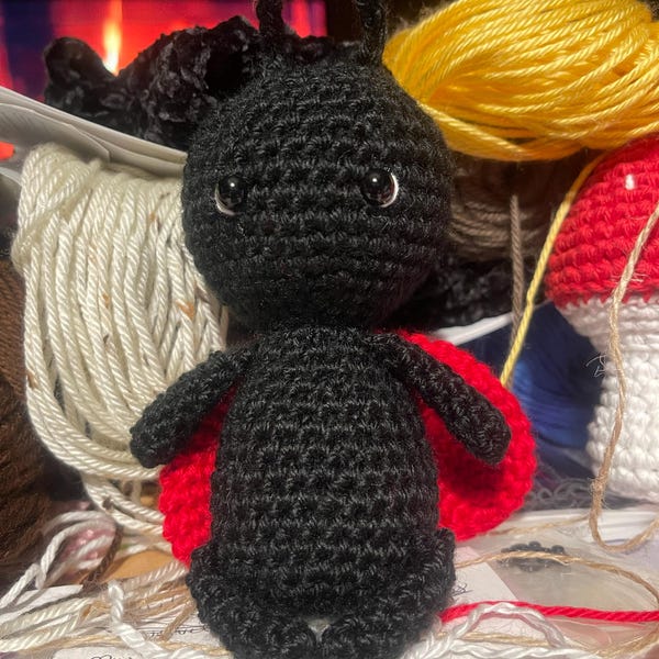 PATTERN: Crochet Ladybug, Mini Amigurumi Toy, Crochet Bug Pattern, PDF ...