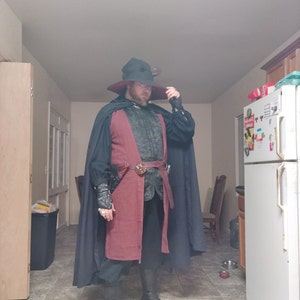 Open-front Surcoat Linen Medieval Overgarment - Etsy