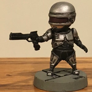 Chibi Robocop 3d Printed Miniature - Etsy
