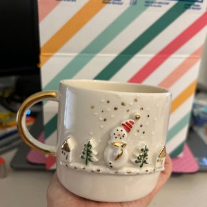 Handmade Ceramic Women Mug 7 Oz Coffee Mug Women Can Women Do Mug 24K ...