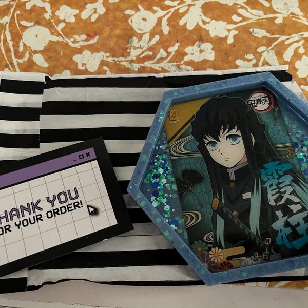 Demon Slayer Resin Coasters (custom Orders Read Desc) - Etsy