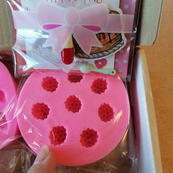 Raspberry Silicone Mold, Fruit Polymer Clay Mold, Flexible Push Mold ...