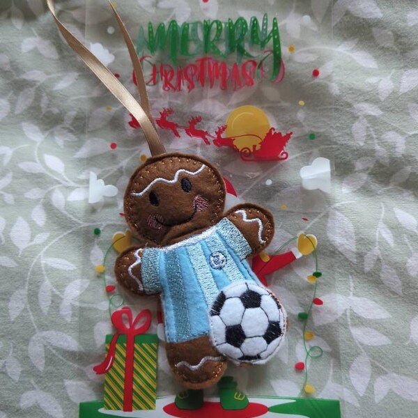 Gingerbread Footballers in Range of Team Colours. - Etsy