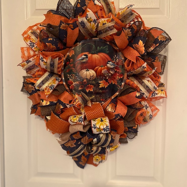 Fall Wreath Sign, Aluminum Wreath Sign - Etsy