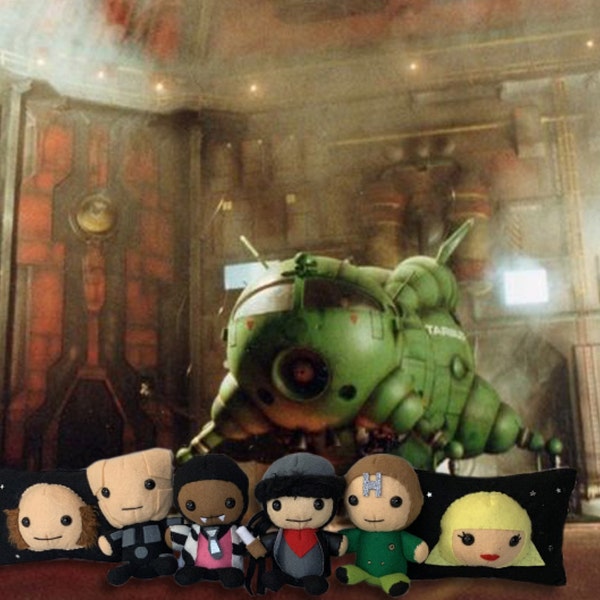 One Little Plush Felt Red Dwarf Figure - Approx 5" High (seated ...