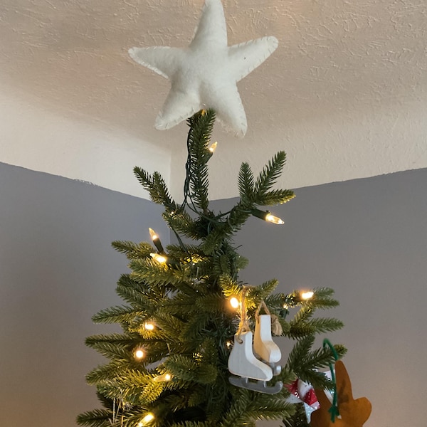 Star Christmas Tree Topper | Felt Star Topper | Small Tree Topper ...