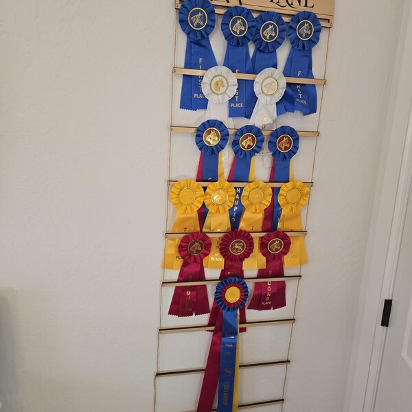 Personalized Horse Show Ribbon Holder: Equestrian Award Display - Etsy
