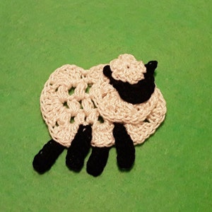 Agnes the Sheep Applique Pdf Pattern, Crochet Sheep Pattern, Lamb ...
