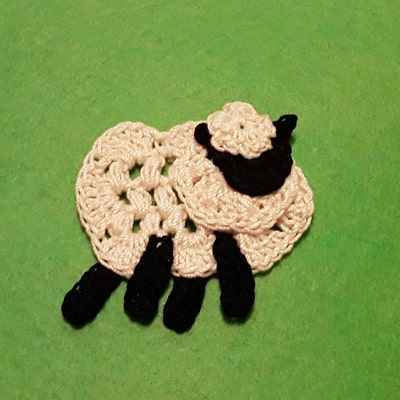 Agnes the Sheep Applique Pdf Pattern, Crochet Sheep Pattern, Lamb ...