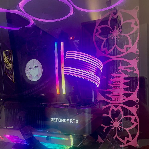 Sakura Flower - PC Fan Shroud/ Grill /cover - 120mm, 140 Mm - Etsy