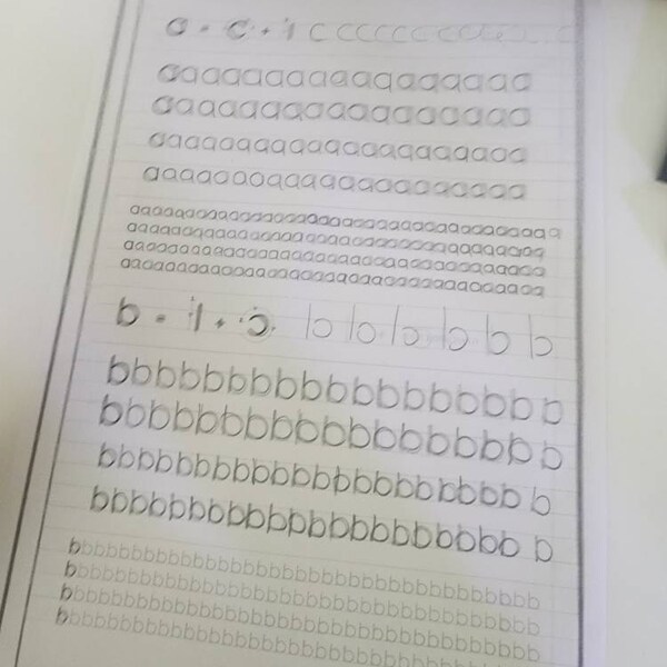 Italic Monoline Script Practice Sheets: A4 Calligraphy Tracing (digital ...