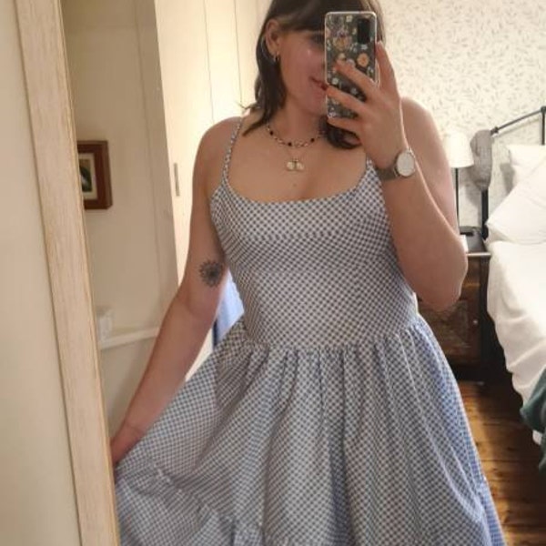 Fit and Flare Low Back Mini Dress Digital PDF Sewing Pattern // US Size ...