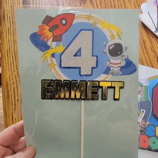 2D Minions Any Name/age Cake Topper | Theme Cake Topper | Customize ...