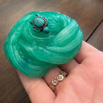 Fishbowl Slime, Save the Turtles, Scented Slime, Clear W/turtle Charms ...