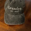 Custom Embroidered Hat, Grandpa Cap With Date, Dad Hat, Vintage ...