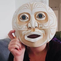 Great Devil God Japanese Noh Mask -- Daikijin Hand Carved Hand Painted ...