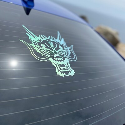 Chinese Dragon Face Car Vinyl Decal / Huge Car Decal - Etsy
