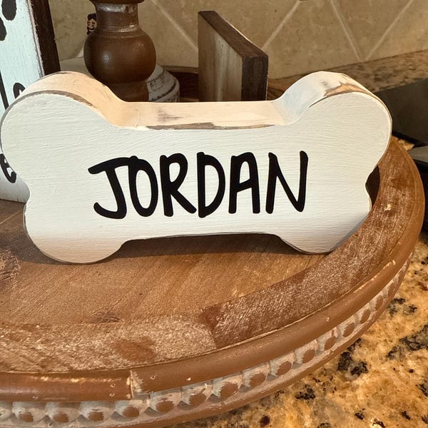 PERSONALIZED DOG BONE Signs | Dog Gifts | Wood Dog Bone | Custom Dog ...