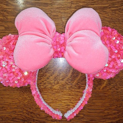 Pink Sequins Ears - Etsy
