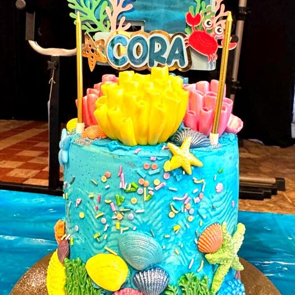 Edible Sugar Icing Sea Shells Shimmer Beach Cupcake Toppers Cake ...